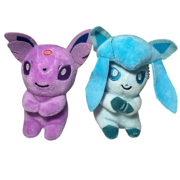 Source Unknown | Toys | Pokmon Backpack Charms 5 Espeon Glaceon | Poshmark